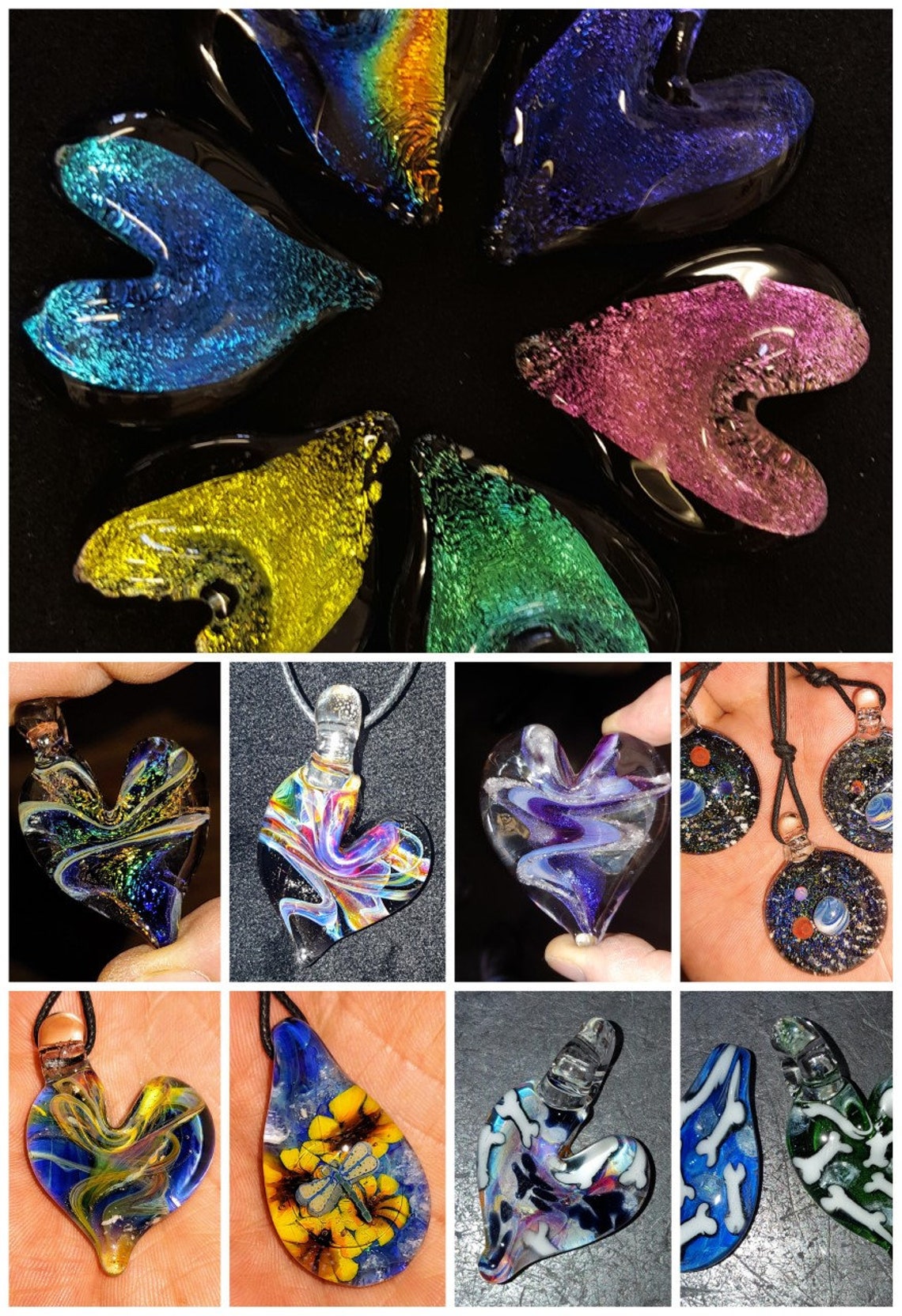 Cremation Glass Jewelry Ashes Remembrance Crisanti Glass Keepsake ...