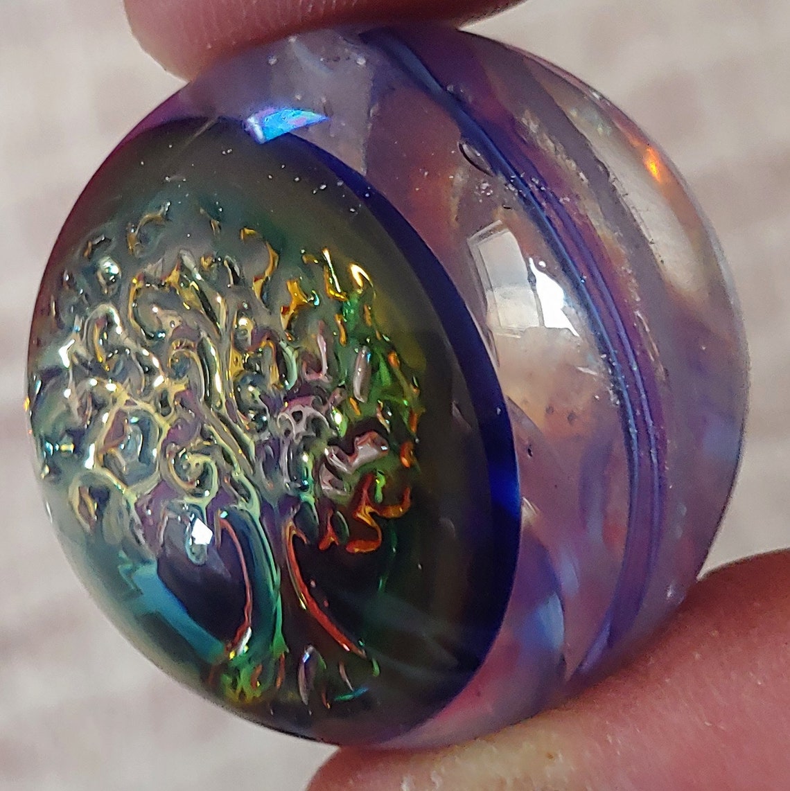 Tree of Life Memorial Glass Cremation Remembrance Keepsake Marble ...