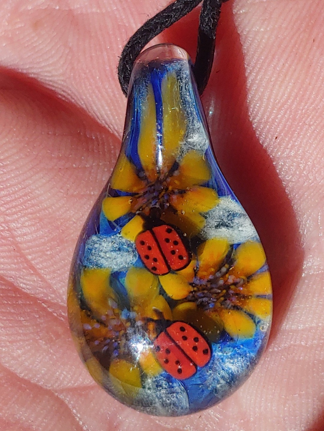 Memorial Glass Keepsake Heirloom Handmade Custom Butterfly or Ladybug ...