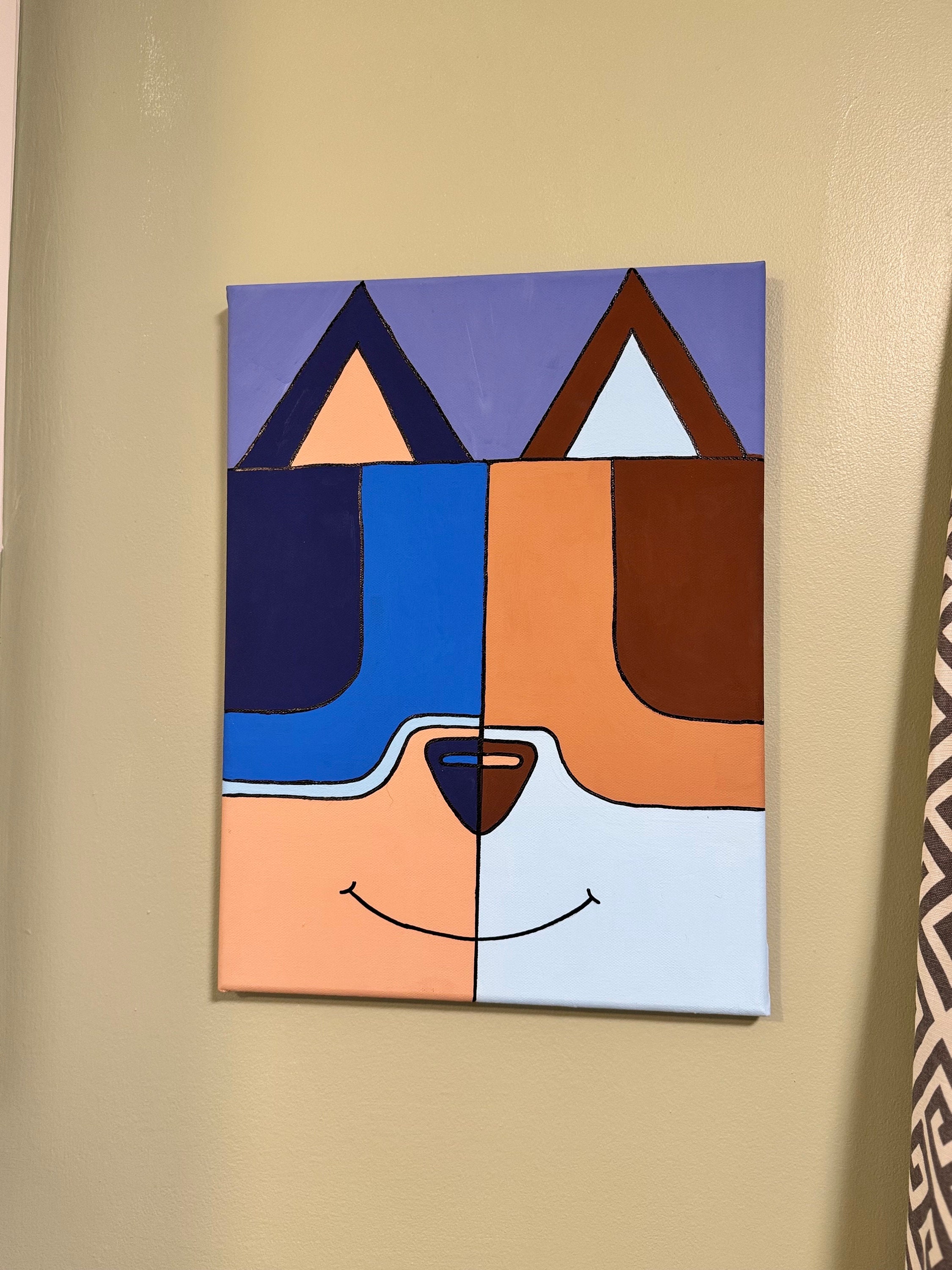 Bluey Painting - Etsy