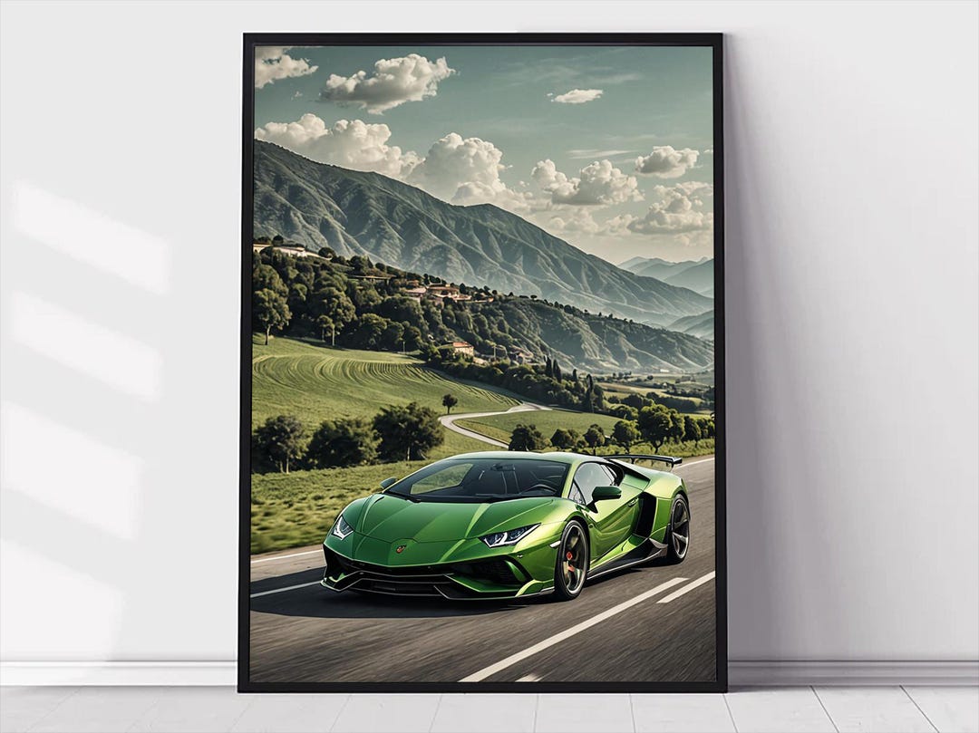 Lamborghini Aventador SVJ Poster Print, Wall Art, Car Enthusiast Gift ...