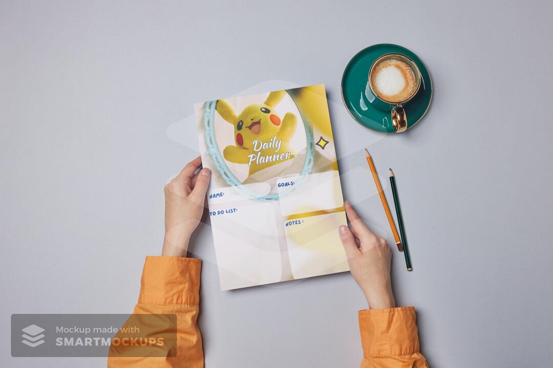 Pikachu Daily Planner Choice of Designs A4 Daily Planner Pokemon - Etsy