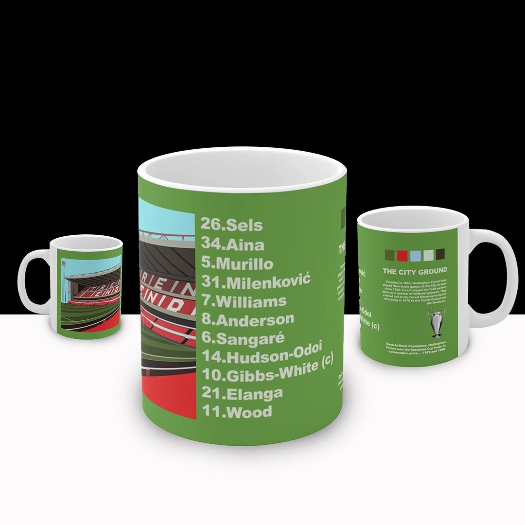 Nottingham Forest Mug: City Ground Trent End Design - Etsy