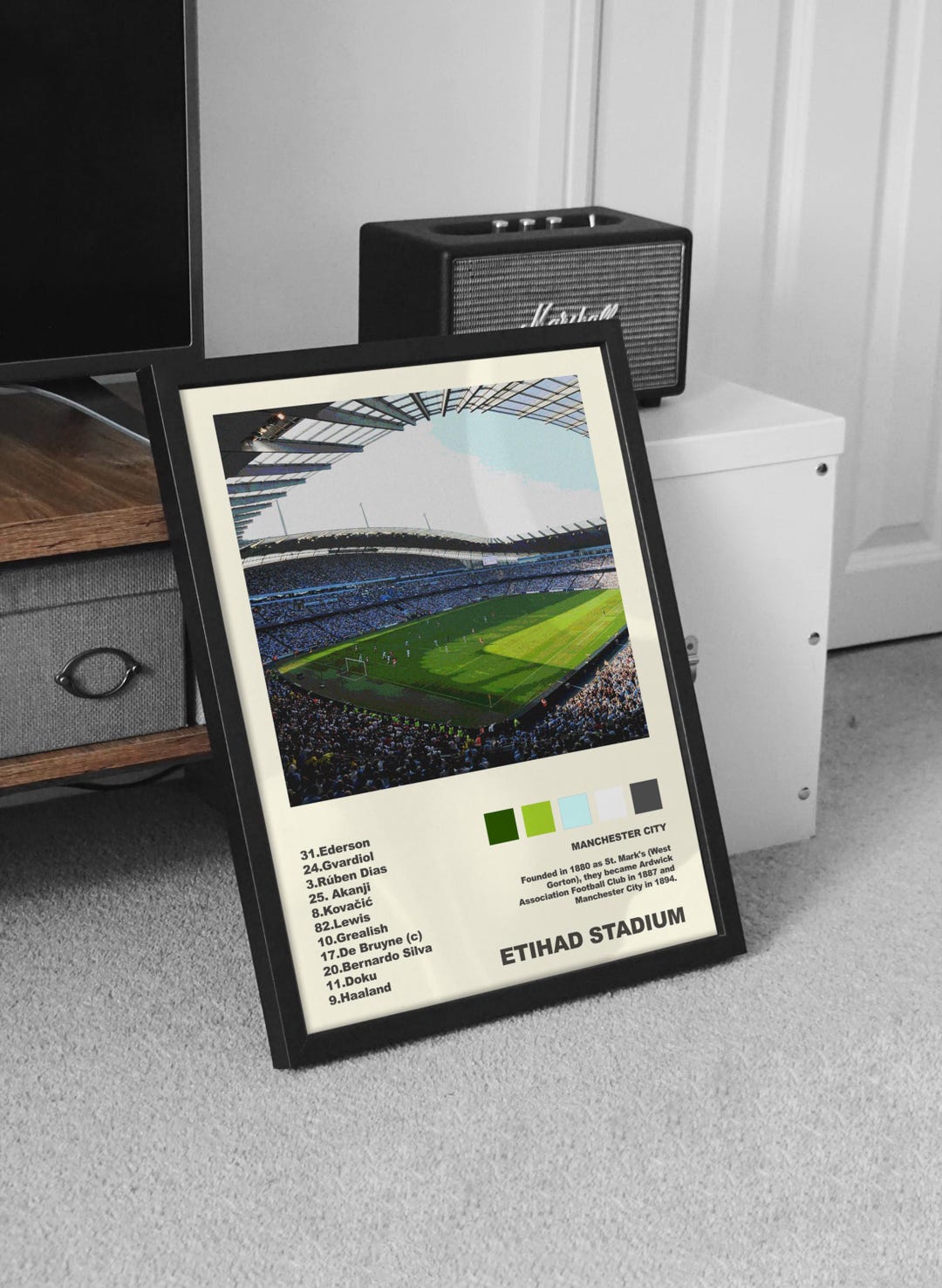 Manchester City Album Cover Poster Etihad Stadium Cityzens, MCCC, and ...
