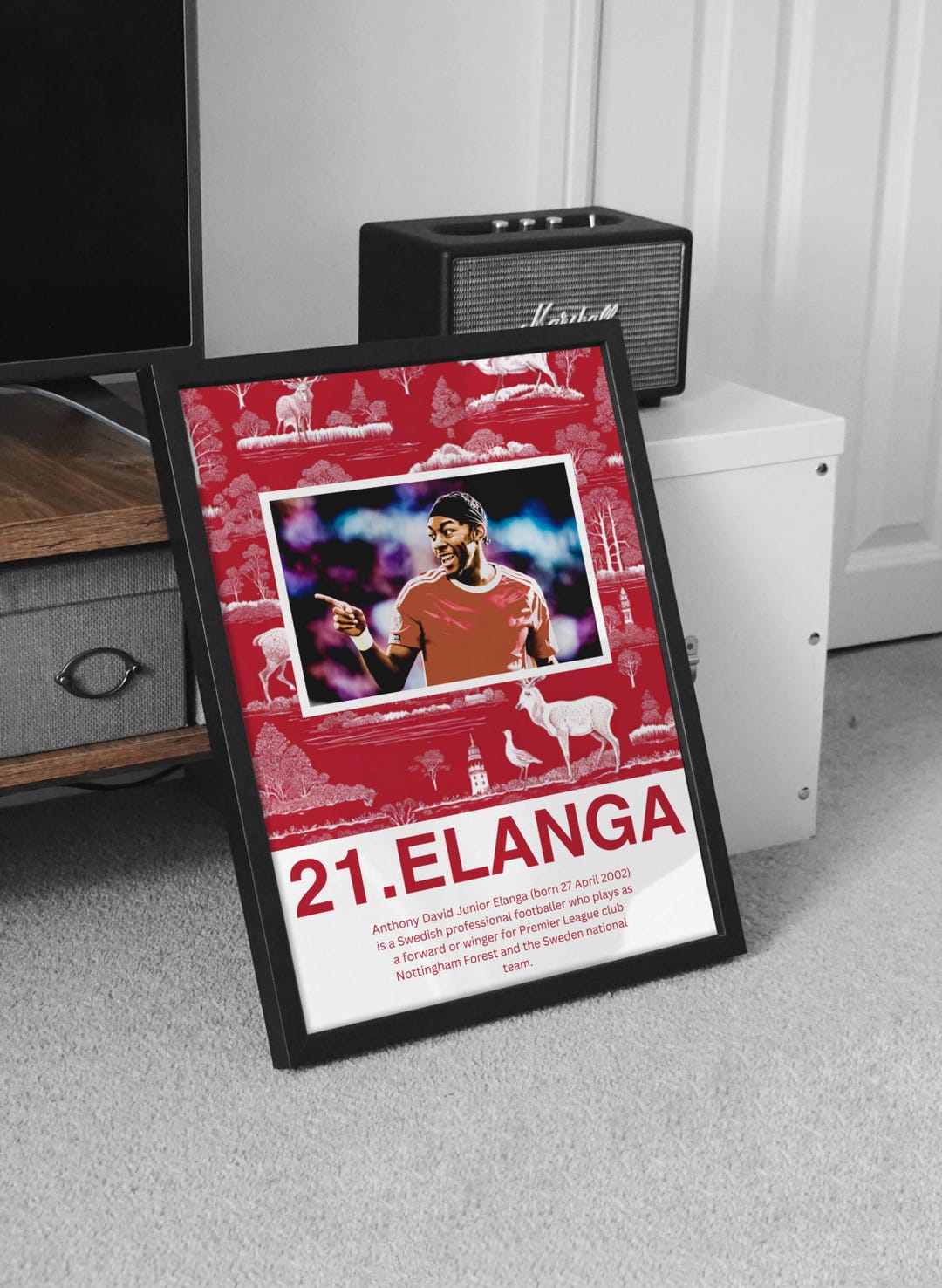 Anthony Elanga Nottingham Forest Poster: NFFC Gift - Etsy