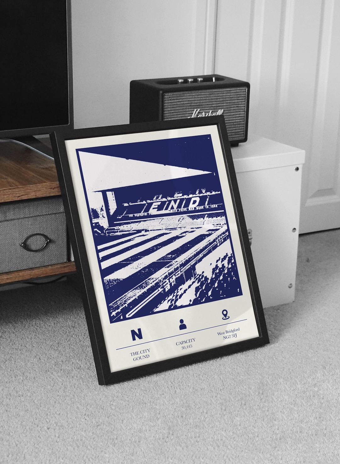 Nottingham's Icon the City Ground Poster, A Tribute to Nottingham ...