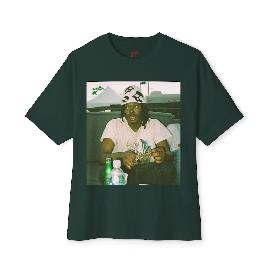 Lucki Merch Oversized Box Tee, Y2K Logo, Green Palette, Unisex Tshirt ...