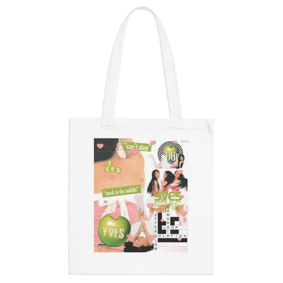 Yves Loop Album Merch, Tote Bag, Y2k Inspired Logo and Design, Chuu, Loona, Kim Lip, K-pop Merch ...