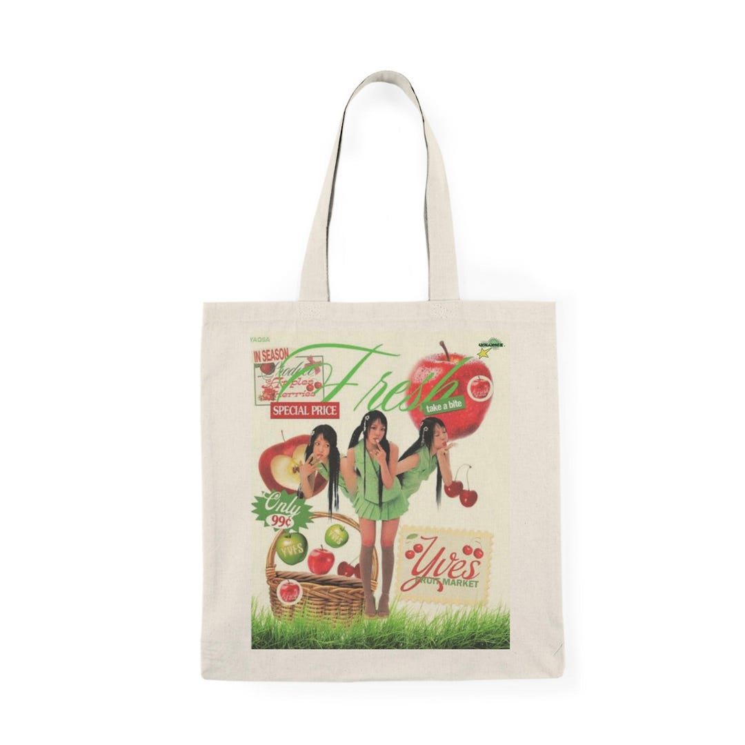 Kpop Inspired Tote Bag, Y2K Logo, Chuu Kim Lip Loona Merch, Yves Odd ...