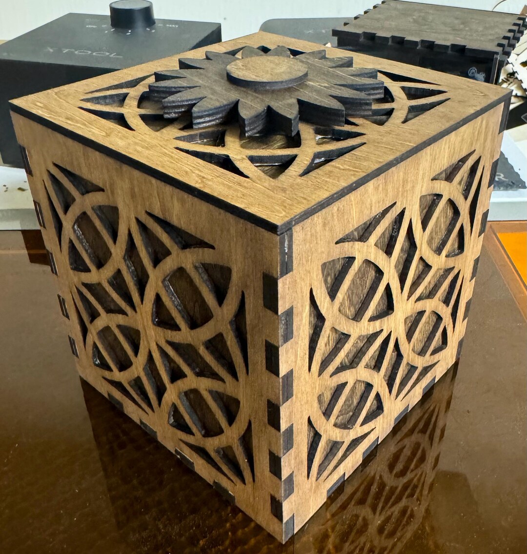 Laser Cut Box With Screw Secured Lid - Etsy