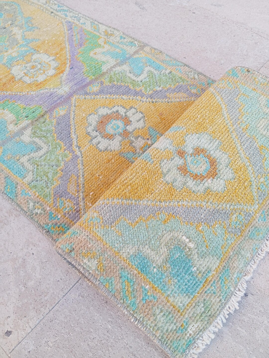 2x6 Rug,purple Green Rug 2x6 Vintage Runner Rug 2x6 Neaturel Rug,2x6 ...