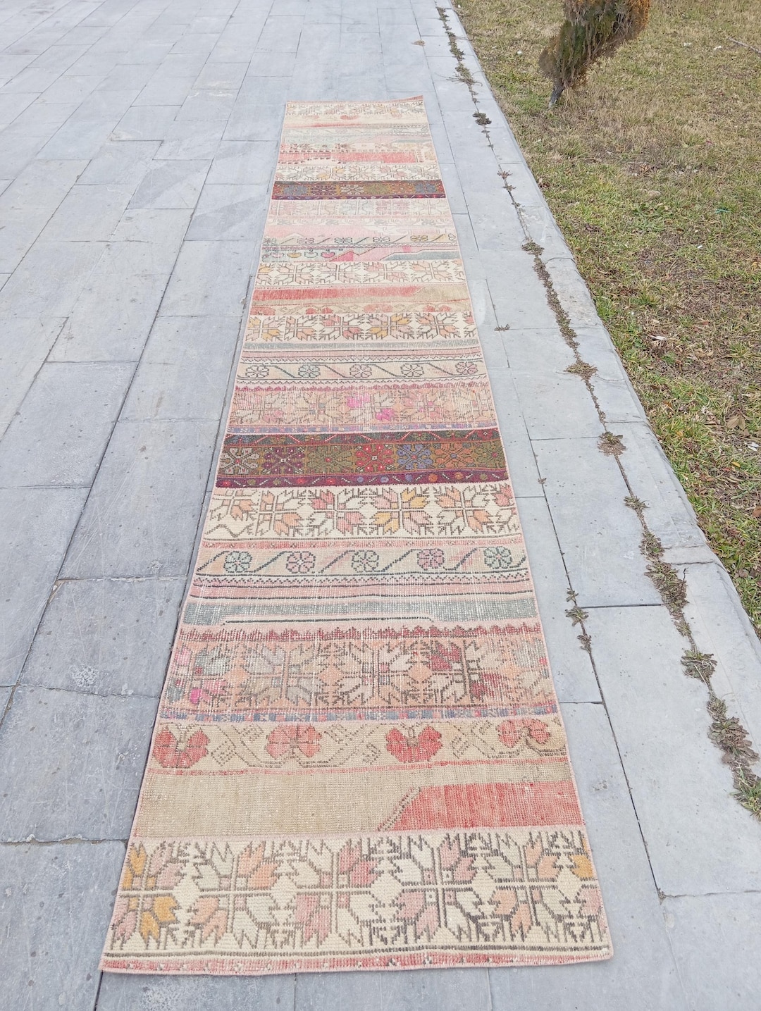 15 Ft Extra Long Runner for Hallway, Long Runner Turkish 2x15, Runner ...