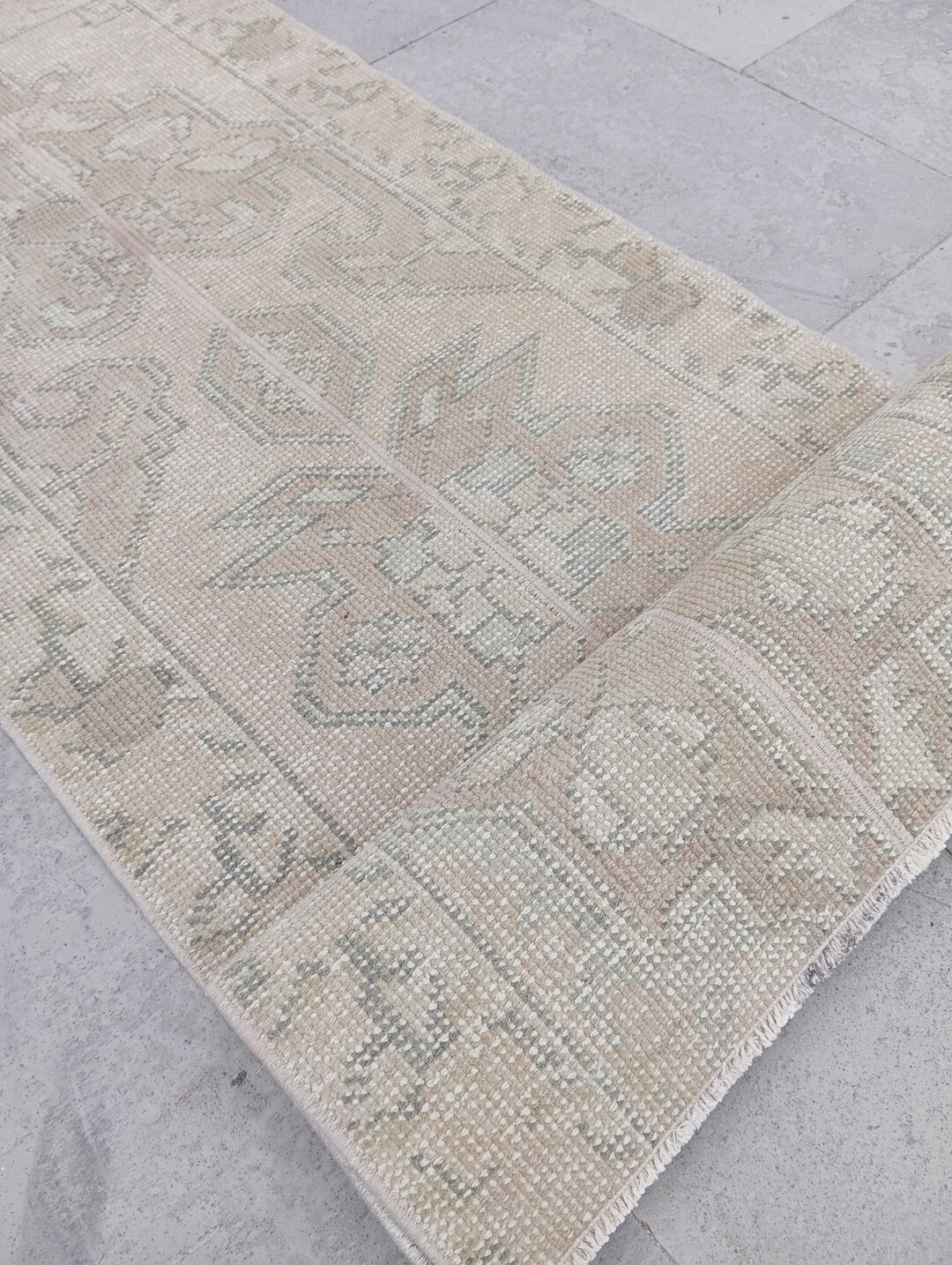 2x6 Runner Rug,2x6 Rug,2x6 TURKISH VINTAGE Rug,oushak Handmade Wool Rug ...