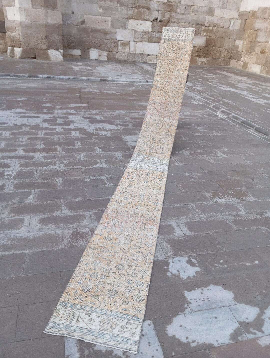 2x22 Runner Rug, Muted Extra Long Runner Persian 2x21, Heriz Rug Runner ...