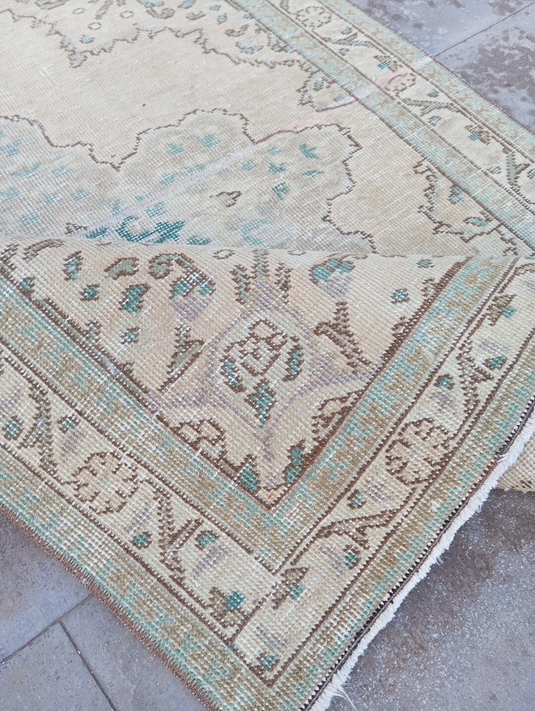 3x5 Vintage Rug,3x5 Anatolian Rug,floral Rug,faded Vintage Rug, Living ...