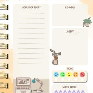 Self-care Journal | Daily Planner | Daily Reflection| Editable in Canva ...