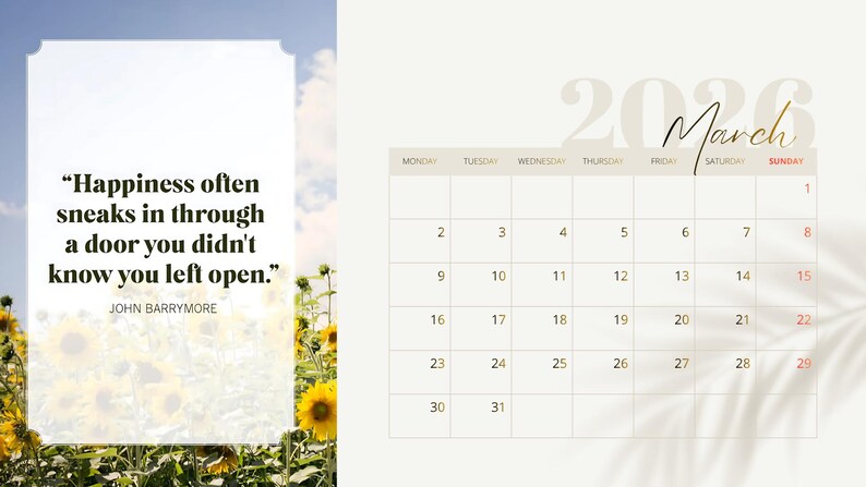 2026 Calendar Template | Editable in Canva | Printable - Etsy Israel