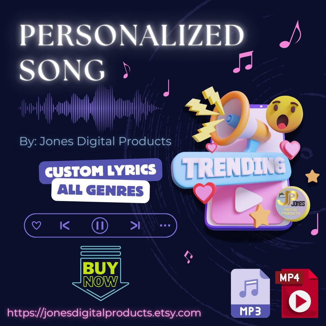 Custom Song | Personalized Song | Custom Lyrics | Personalized Lyrics ...