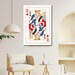 King and Queen of Hearts, Playing Card Love Art, Modern Card ...