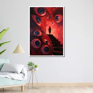 Surreal Nightmare Art, Dark Psychological Wall Print, Abstract Horror ...