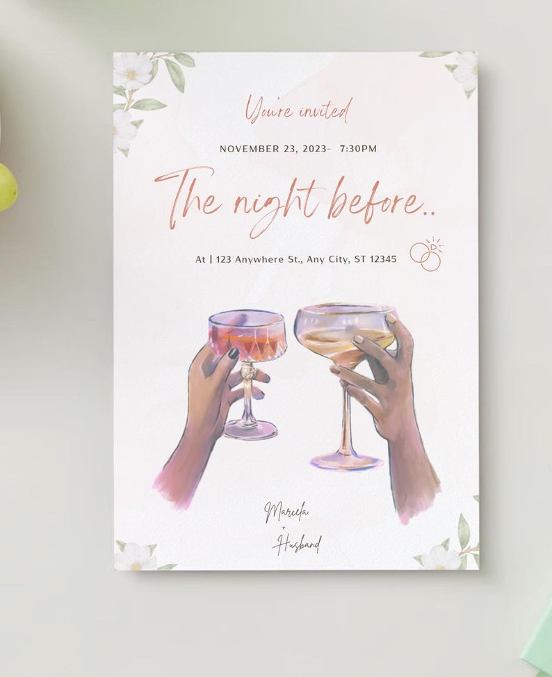 Pre Wedding Party Invitation Flyer - Etsy