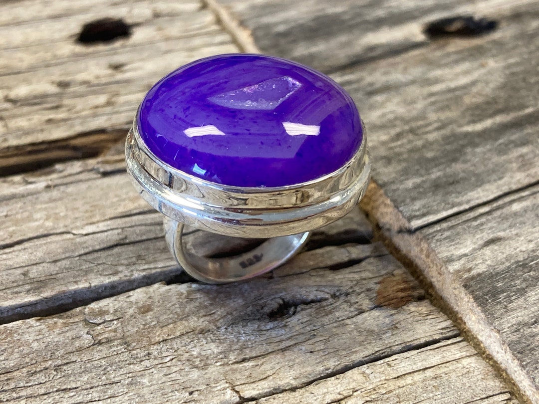 Rings, Artisan Jewelry Rings, Rings for Women, Statement Rings, Purple ...