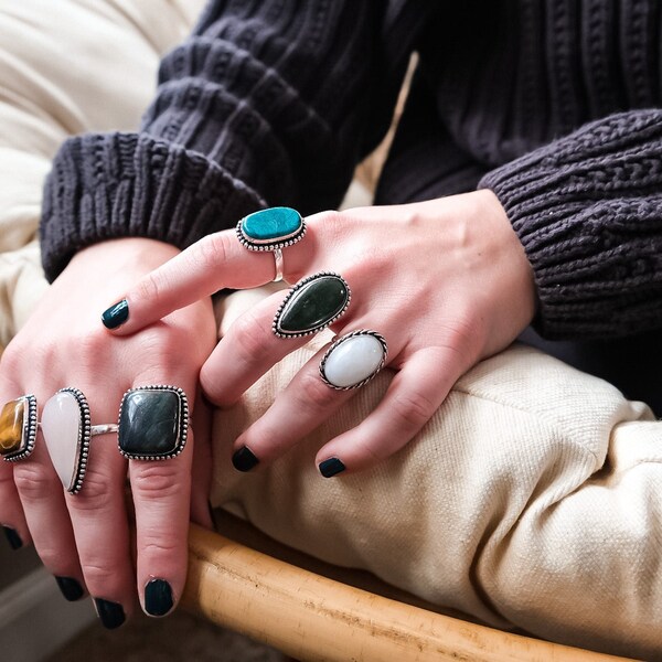 Boho Hippie Rings - Etsy