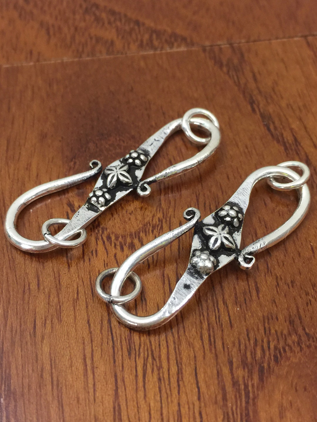 Sterling Silver 925 Hallmark Stamped S Clasp Adjustable Finding ...