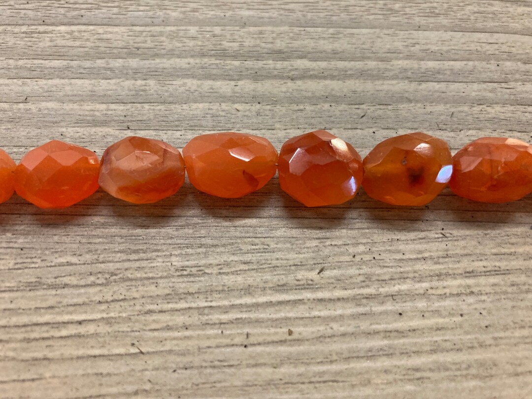Carnelian Gemstone Beads, Natural Faceted Quality Flashy Natural Light ...