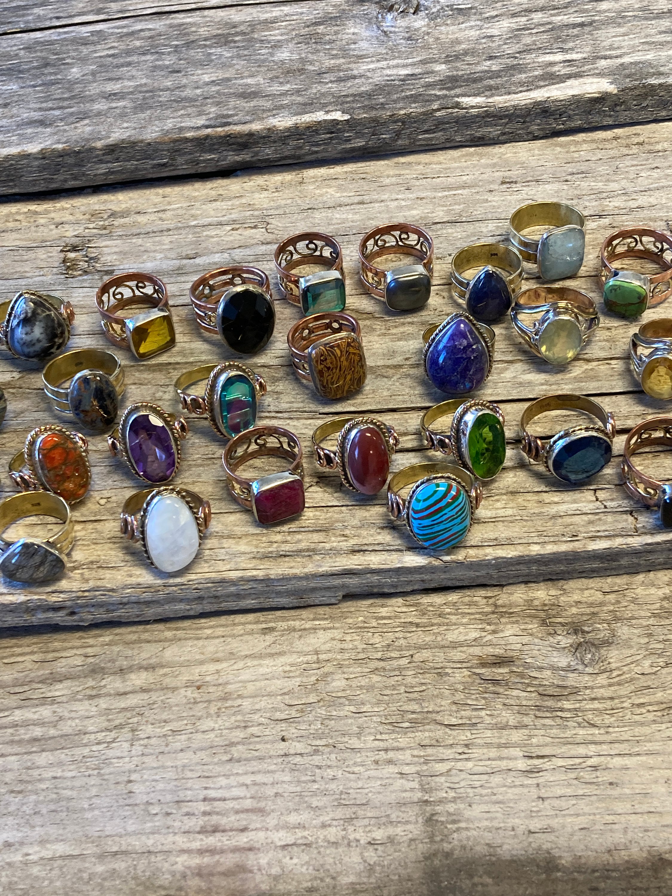 Vintage Style Rings for Women Ring Size 10 Silver Brass - Etsy