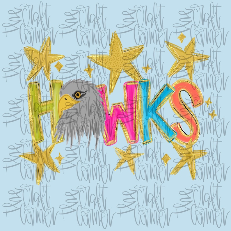 Hawks Mascot PNG, School Spirit PNG, Mascot PNG, Game Day Png, Preppy ...