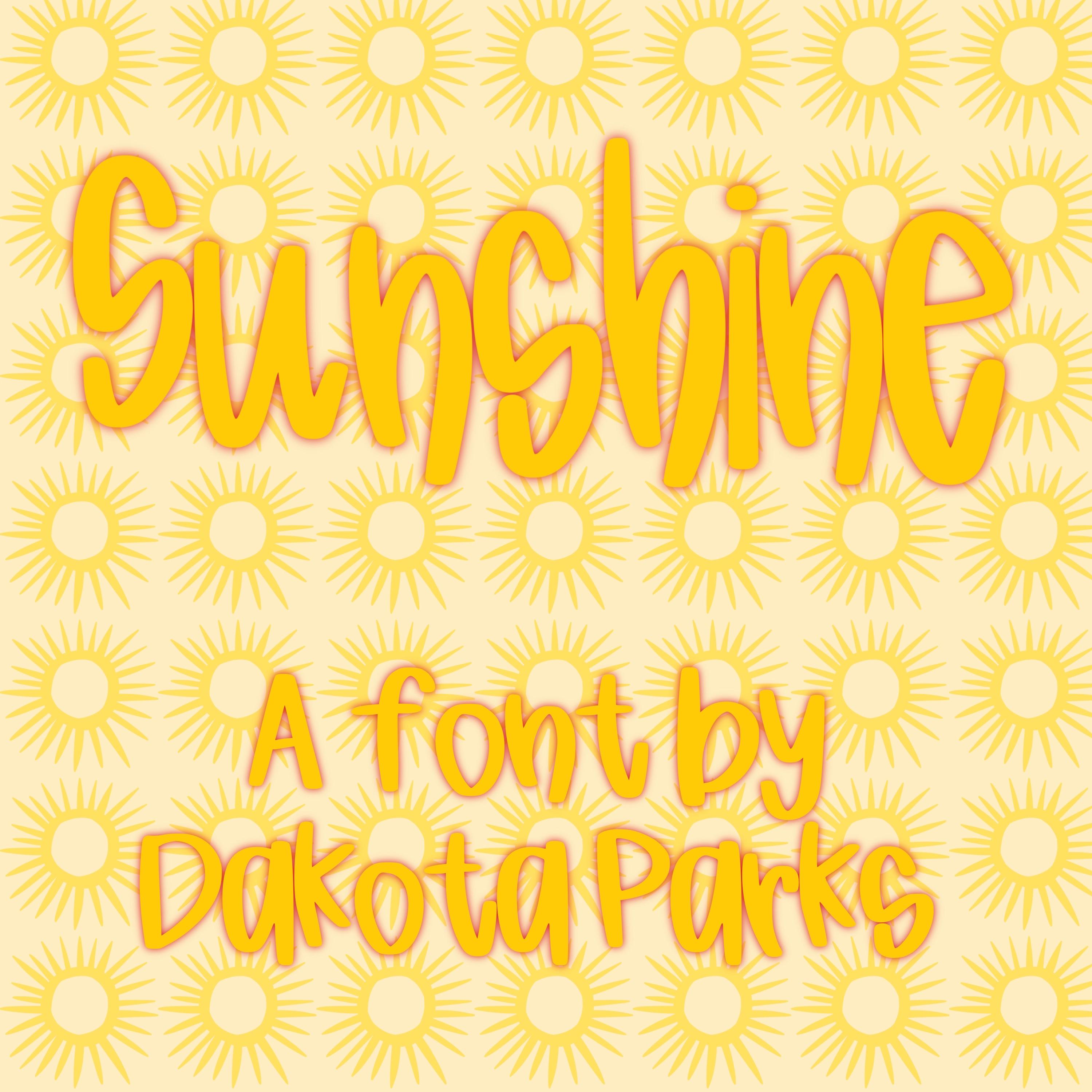 Sunshine Handwritten Font, Procreate Font, Handwriting Font, Curvy Font ...