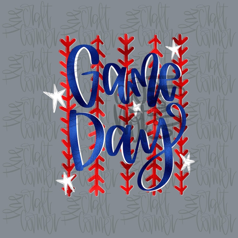 Baseball PNG, Game Day PNG, Home Run PNG, Faux Metallic Png, Swing ...