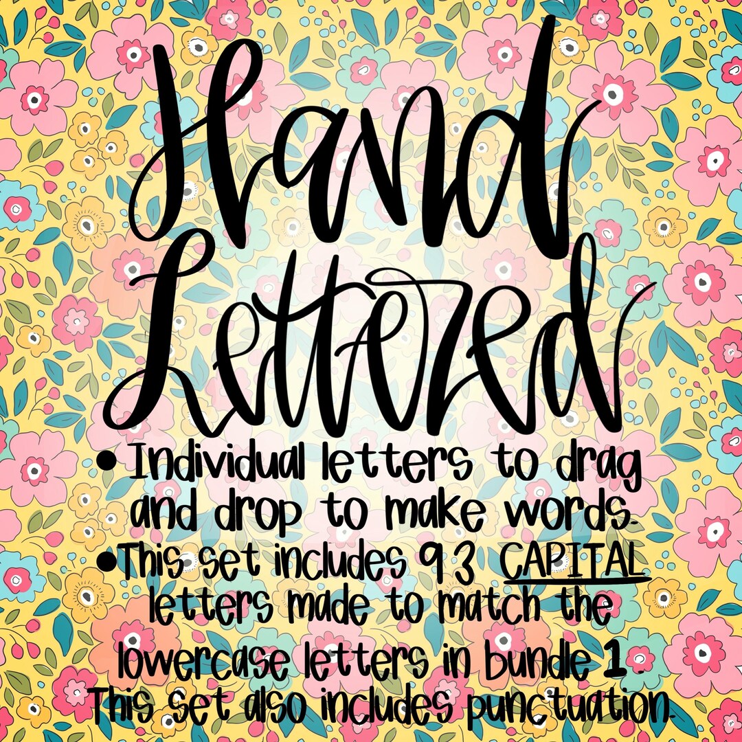 Hand Lettering Capital Letters Only PNG, Quirky Alpha, Trendy Funky ...