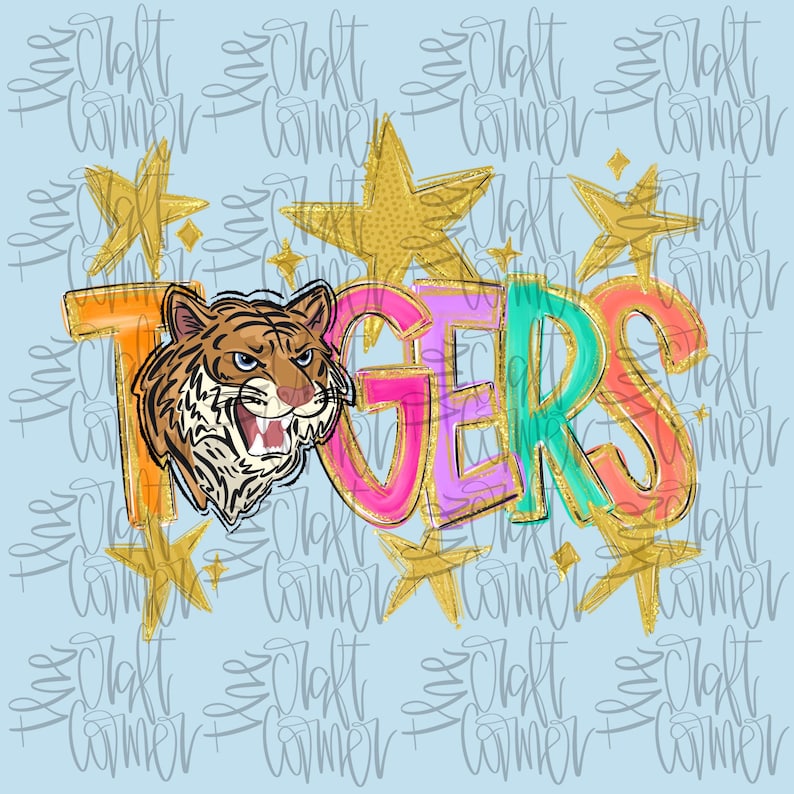 Tigers Mascot PNG, School Spirit PNG, Mascot PNG, Game Day Png, Preppy ...