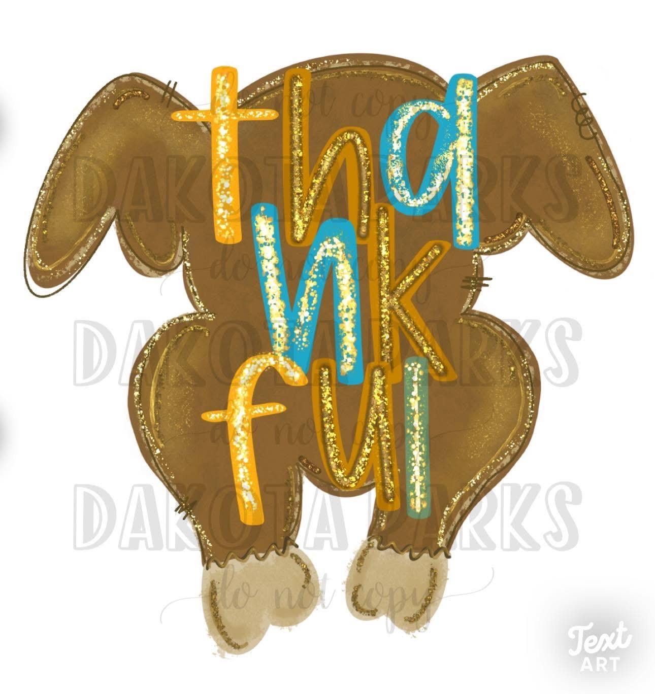 Thankful Turkey Png Preppy Png Fall Png Thanksgiving Png - Etsy