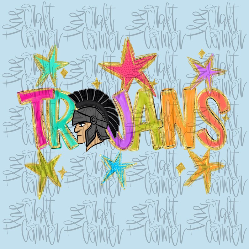 Trojans Mascot PNG, Preppy School Spirit PNG, Mascot PNG, Game Day Png ...