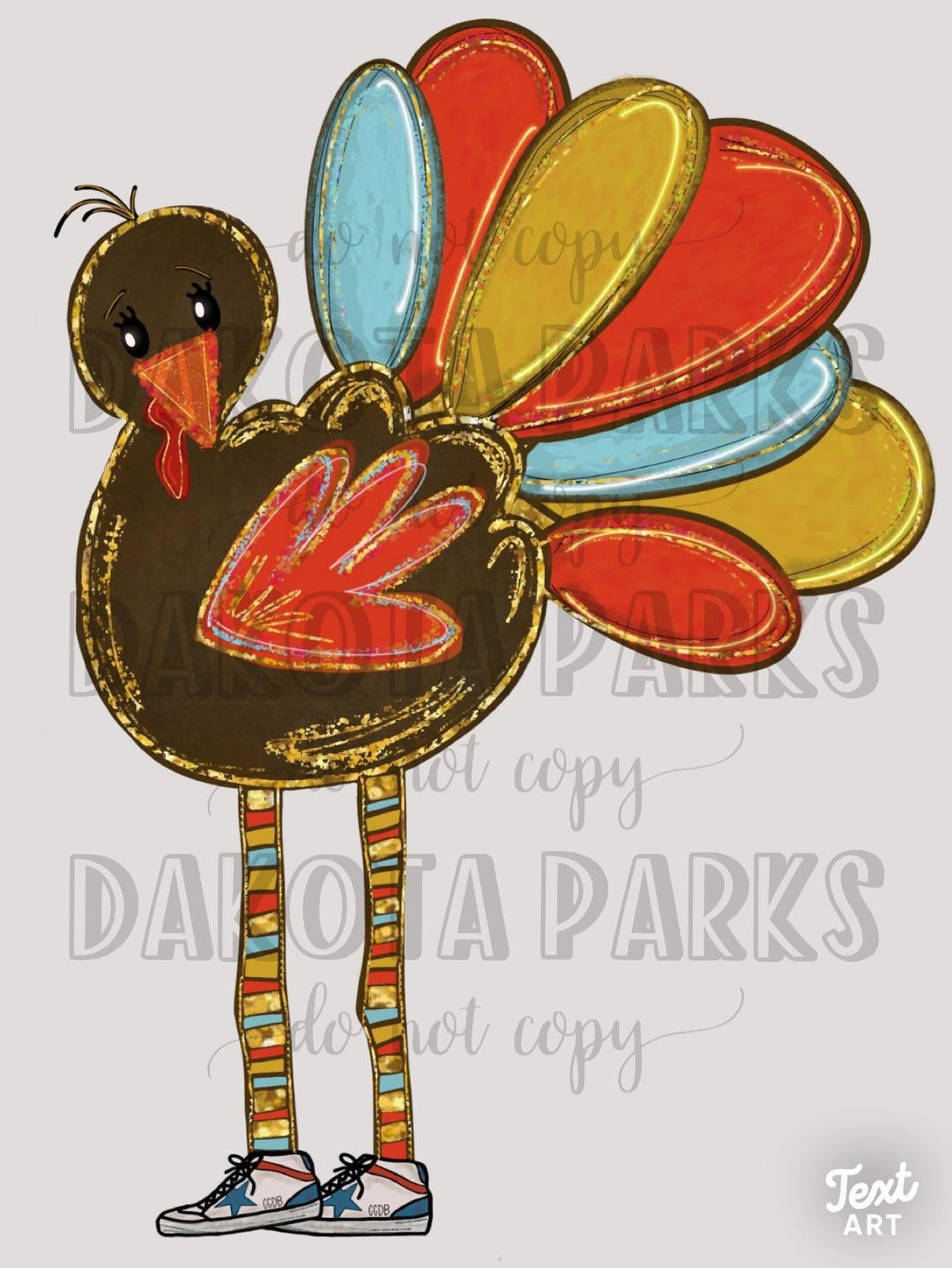 Turkey Thanksgiving Preppy Png Digital Design - Etsy