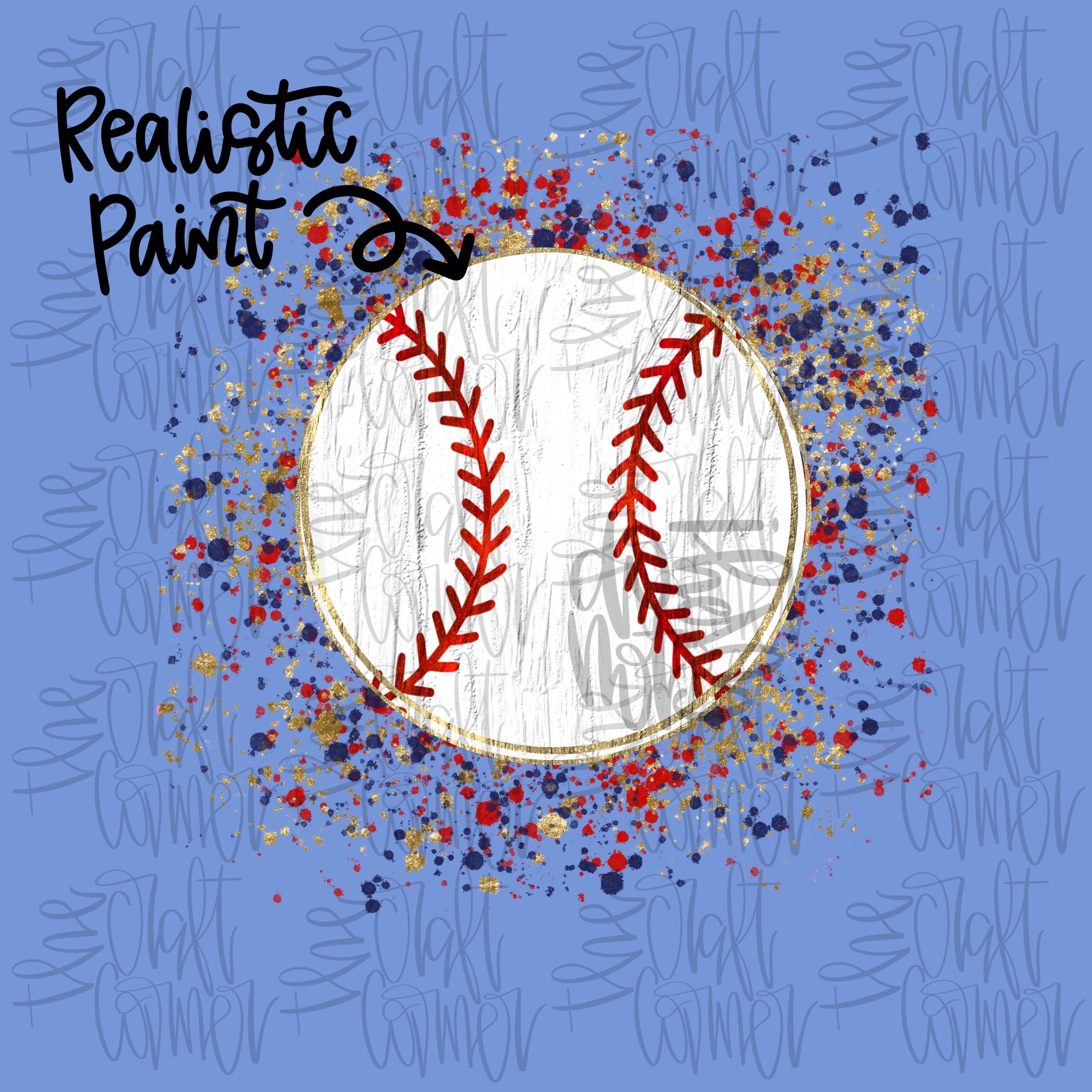 Baseball PNG, Baseball Splatter PNG, Ball PNG, Game Day Png, Realistic ...