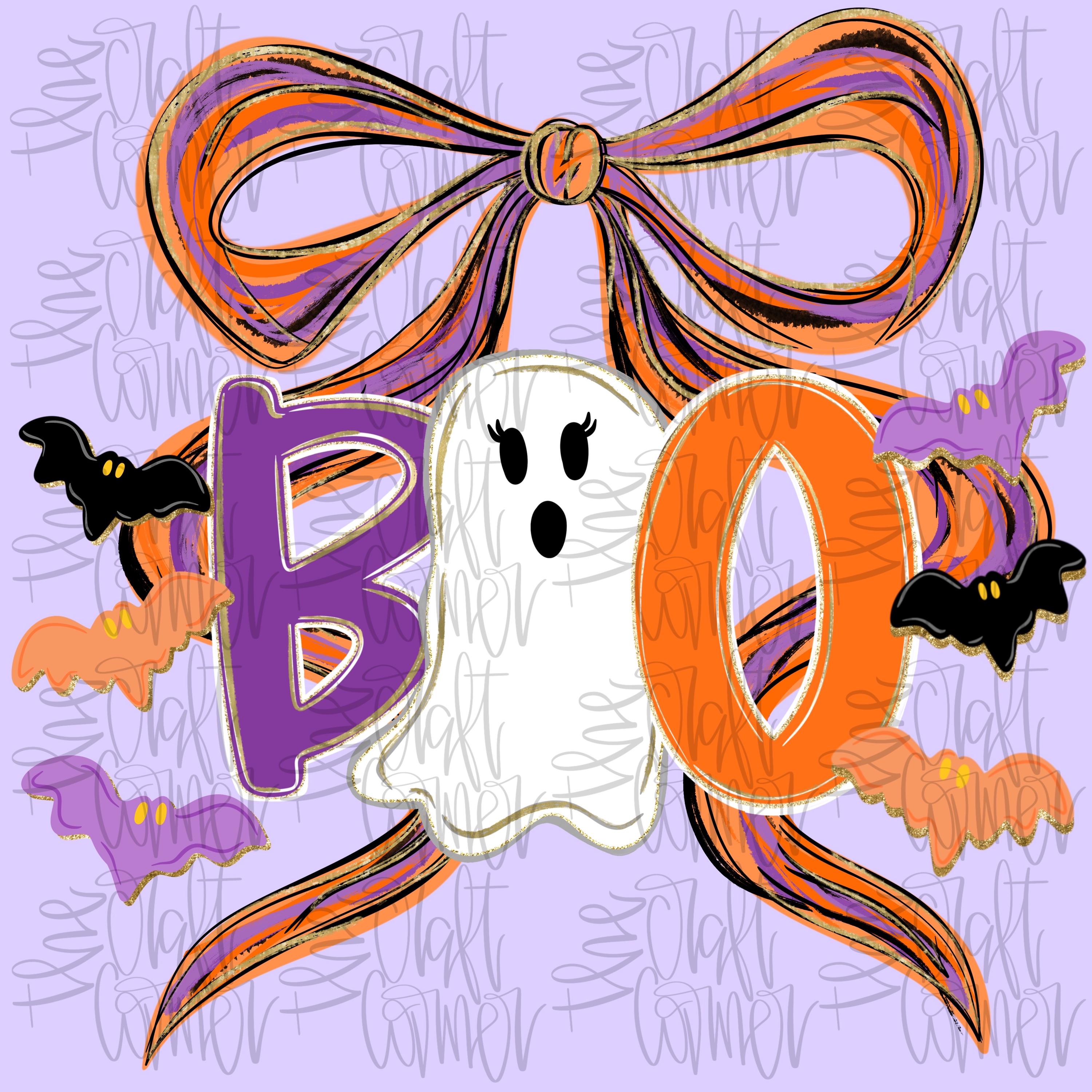 Boo PNG, Spooky Coquette PNG, Ghost PNG, Halloween Png, Fall Png ...