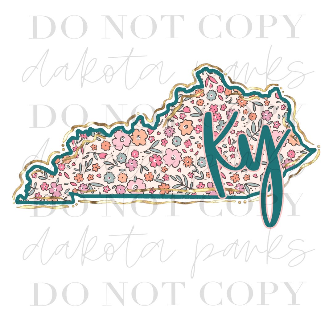 Kentucky PNG, KY Png, Coquette Png, State Png, Preppy Png, Boho Png ...