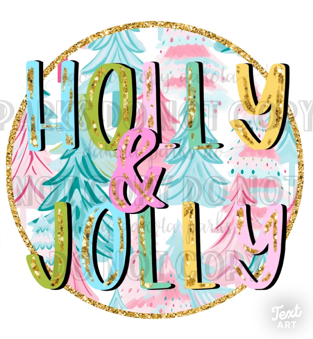 Christmas Png Holly Jolly Png Merry Png Preppy Png Trendy Png ...