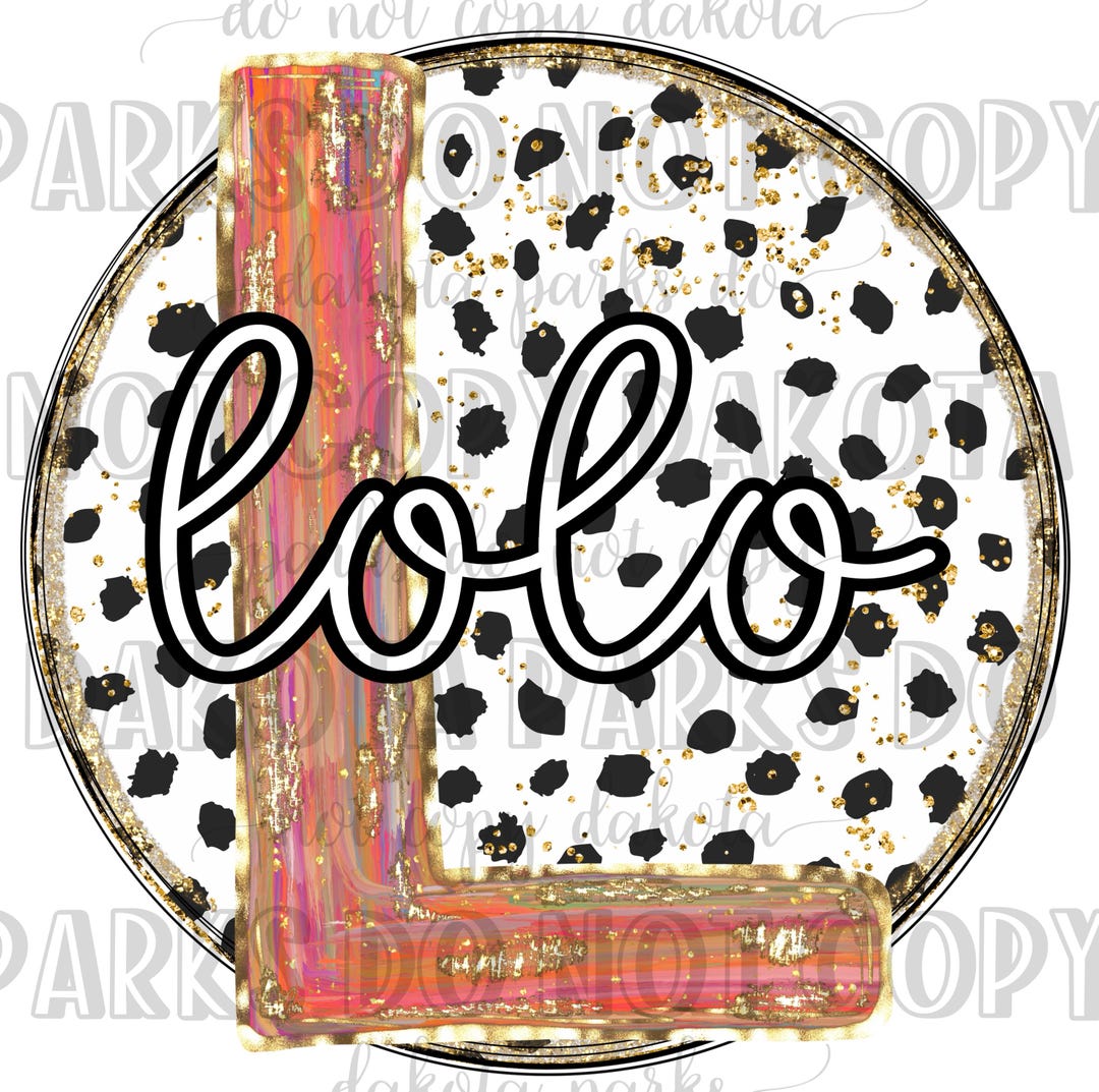 Lolo PNG, Watercolor, Brushstroke, Faux Glitter, Glitter DTF, Painting ...