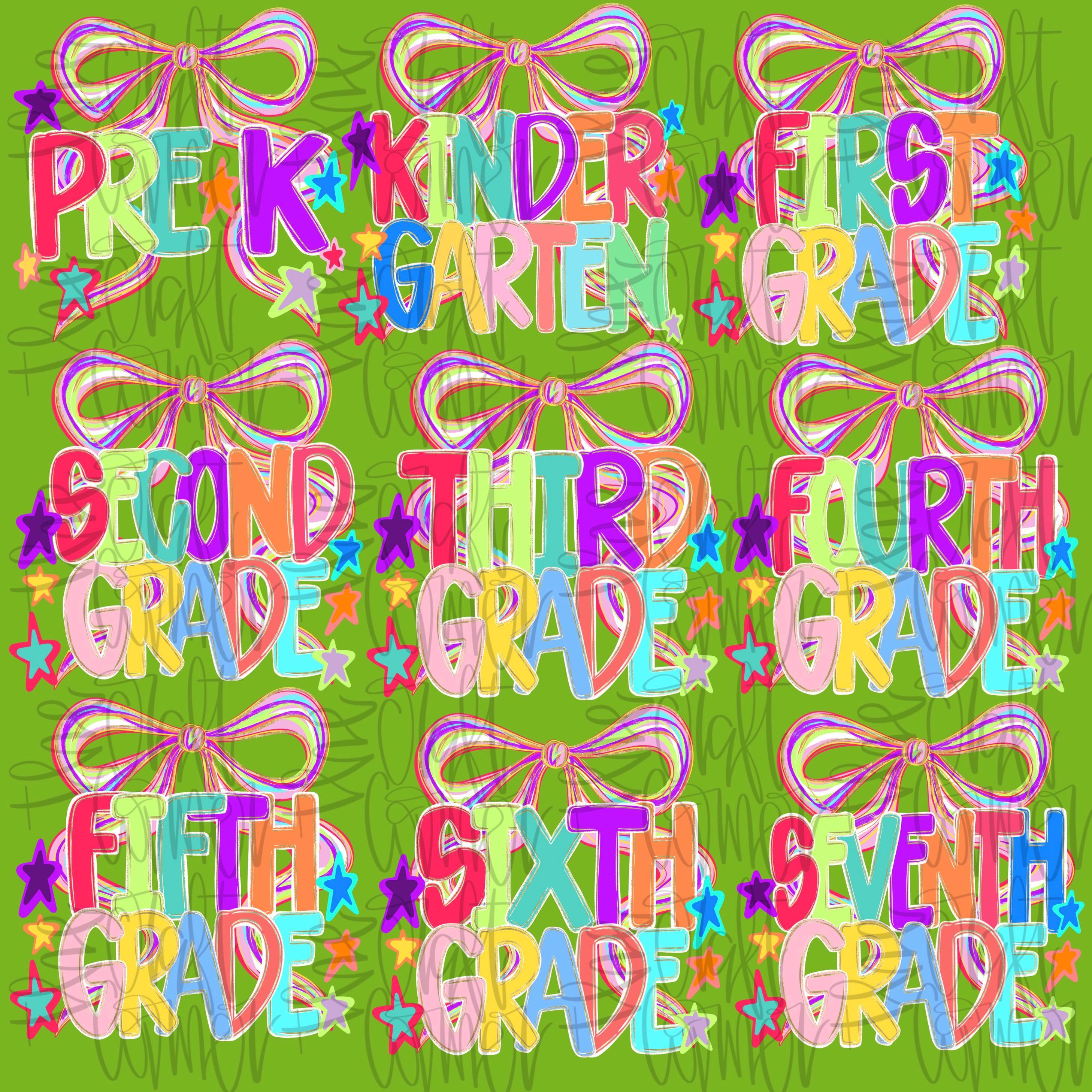 Preppy Back to School PNG Bundle, Coquette School First Day, Teacher ...