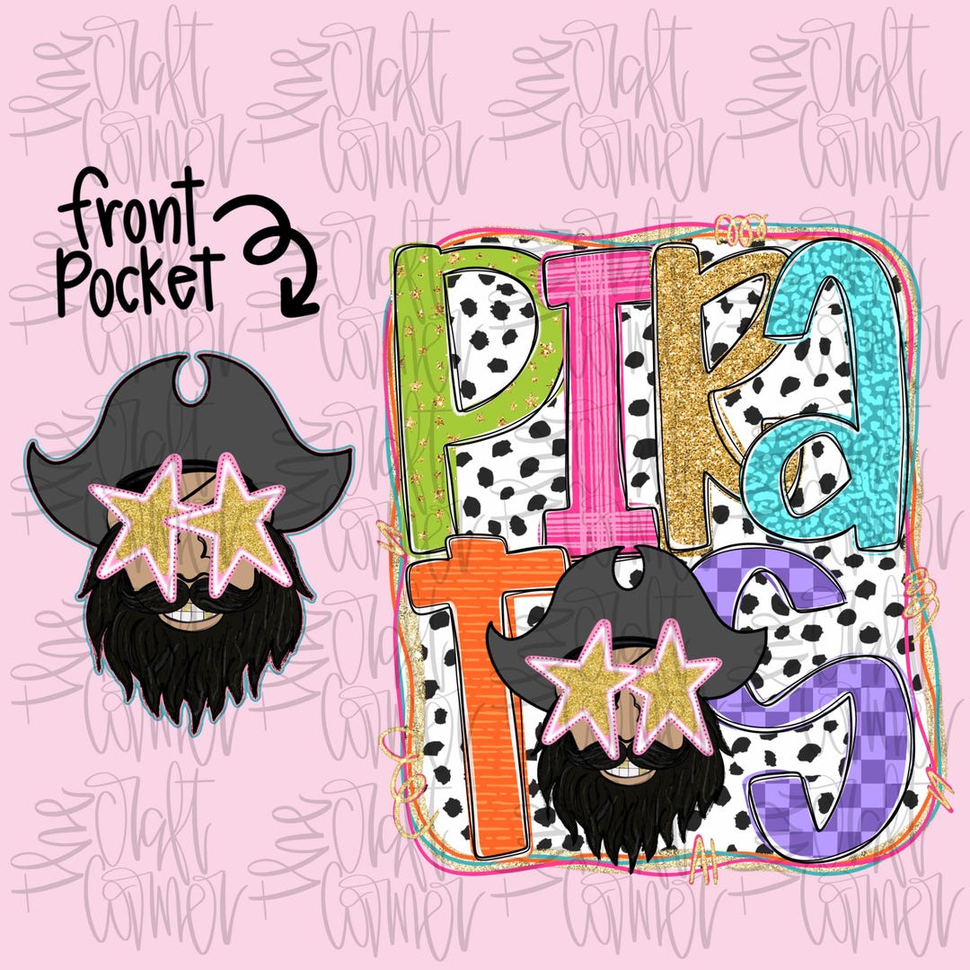 Preppy Mascot PNG, Pirates PNG, Preppy School Spirit PNG, Girly Mascot ...