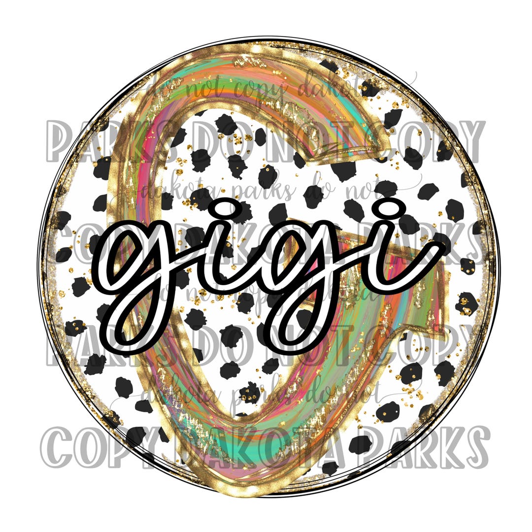 Gigi PNG Coquette Gold Glitter Png Gigi Glitter Png Colorful ...