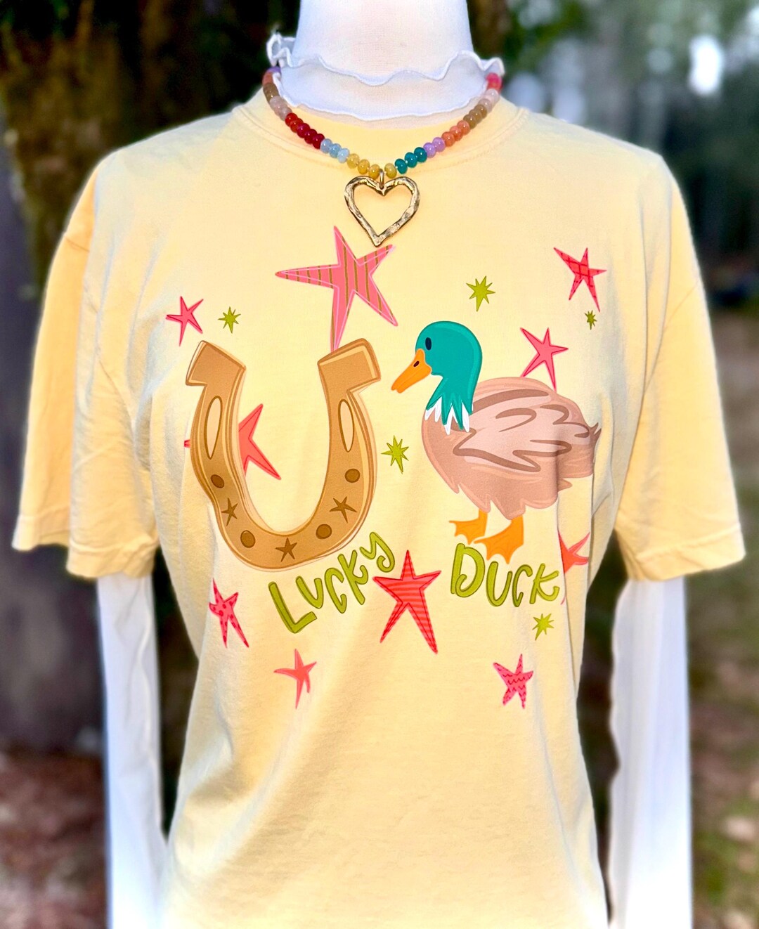 Lucky Duck PNG, Preppy Png, Duck PNG, Graphic Tee Png, Trendy Png ...