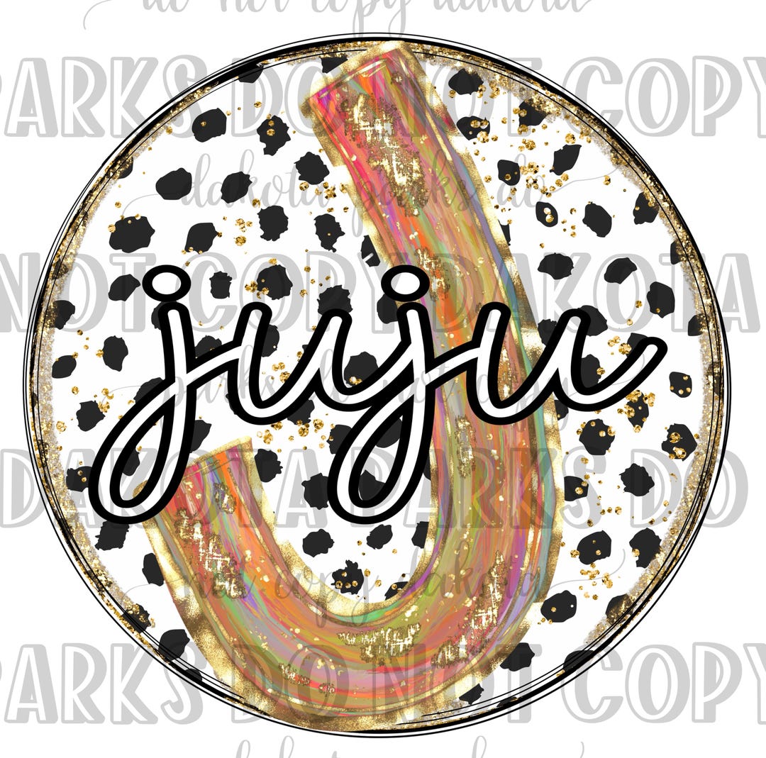 Juju PNG, Watercolor PNG, Brushstroke, Faux Glitter, Glitter DTF ...