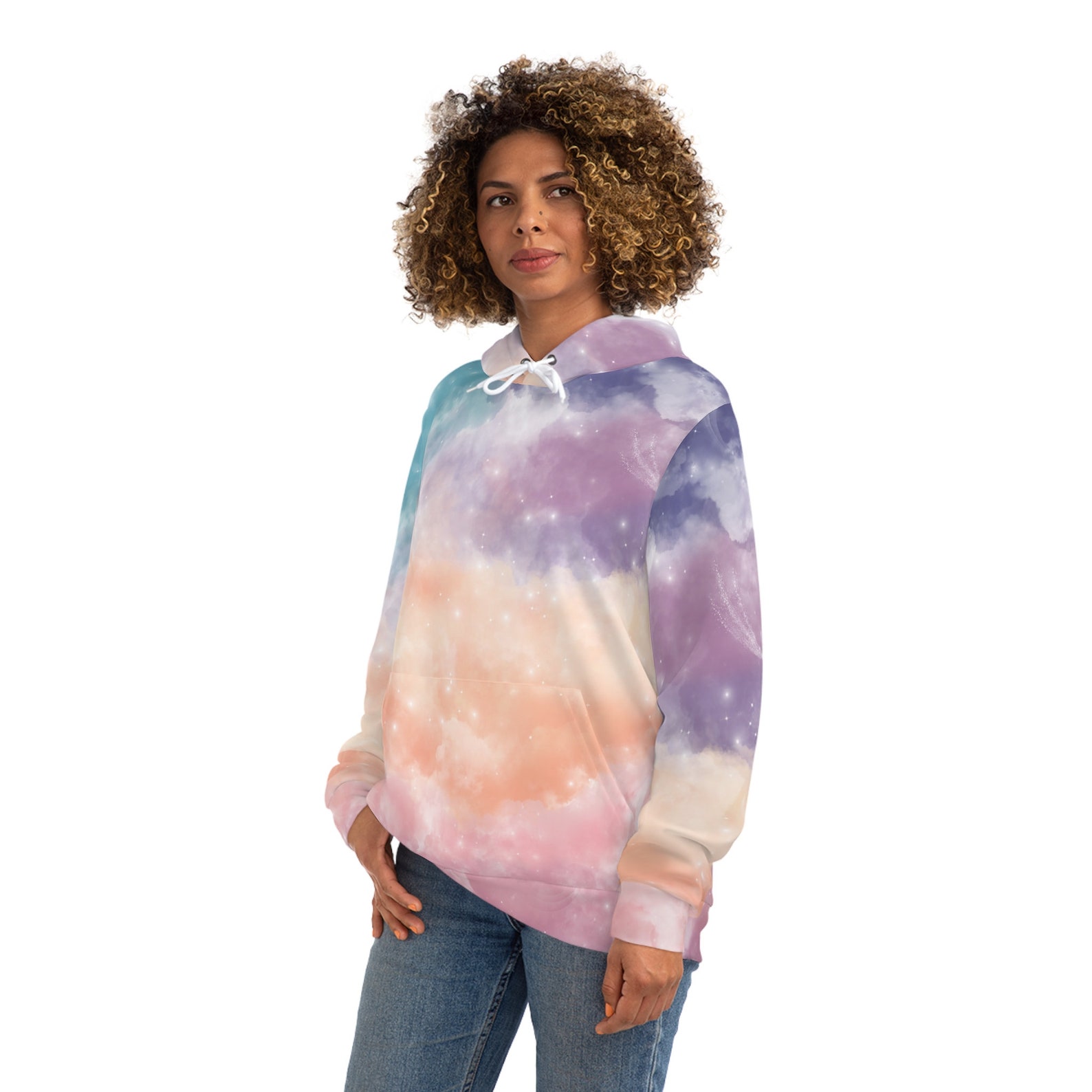 Cosmic Whispers Fashion Hoodie Dreamy Pastel Galaxy Inspired Hoodie Etsy