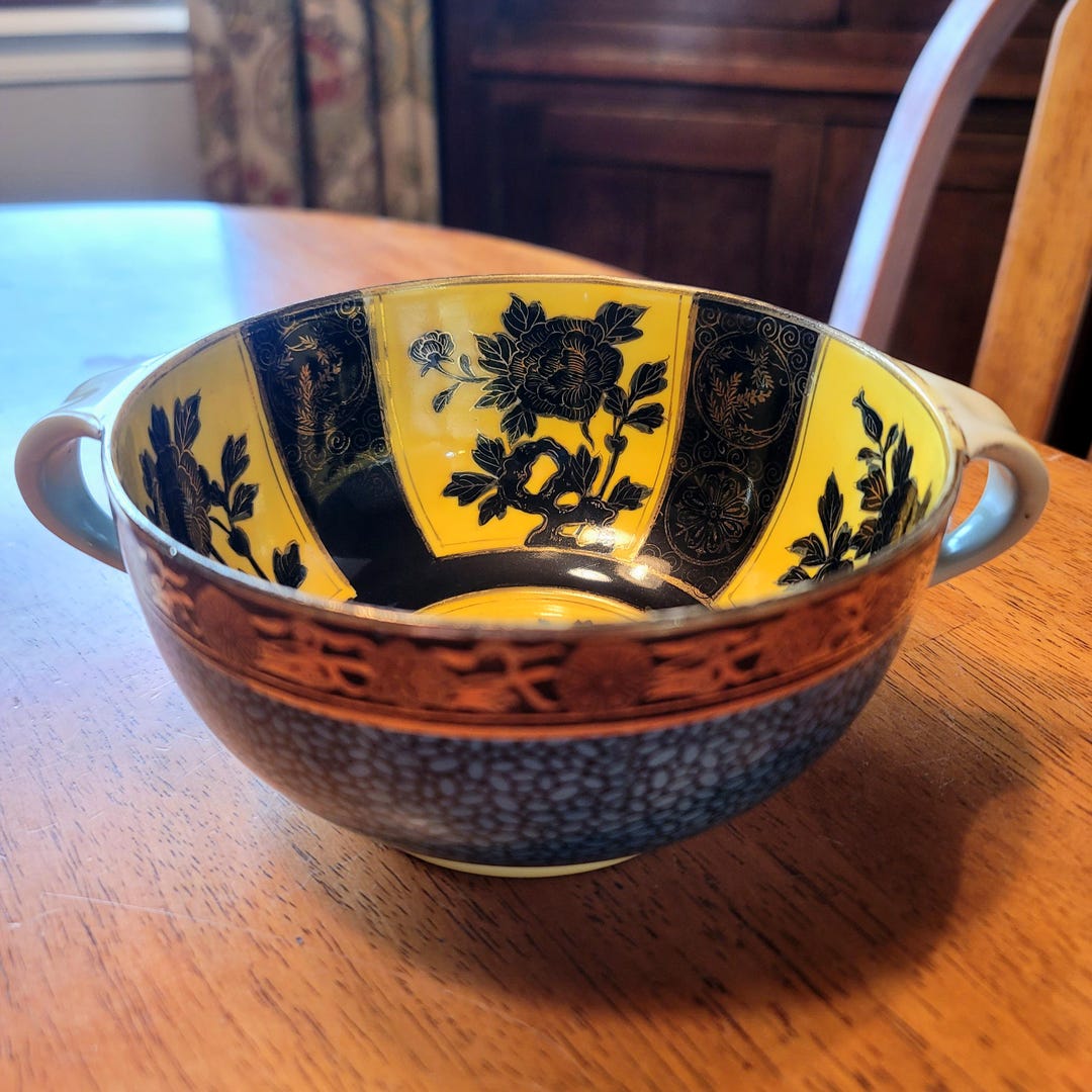 Antique Hand-painted Morimura Bros. Nippon Double Handle Bowl, Vintage ...